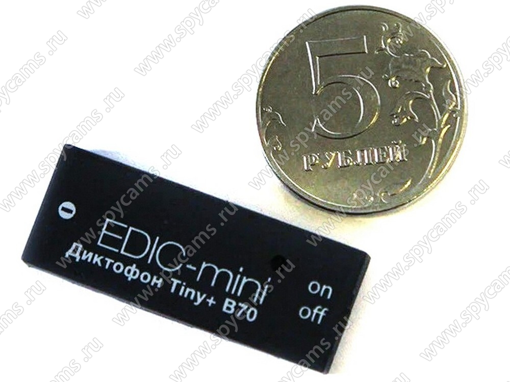 Профессиональный диктофон для записи разговоров Edic-mini TINY B70 ...