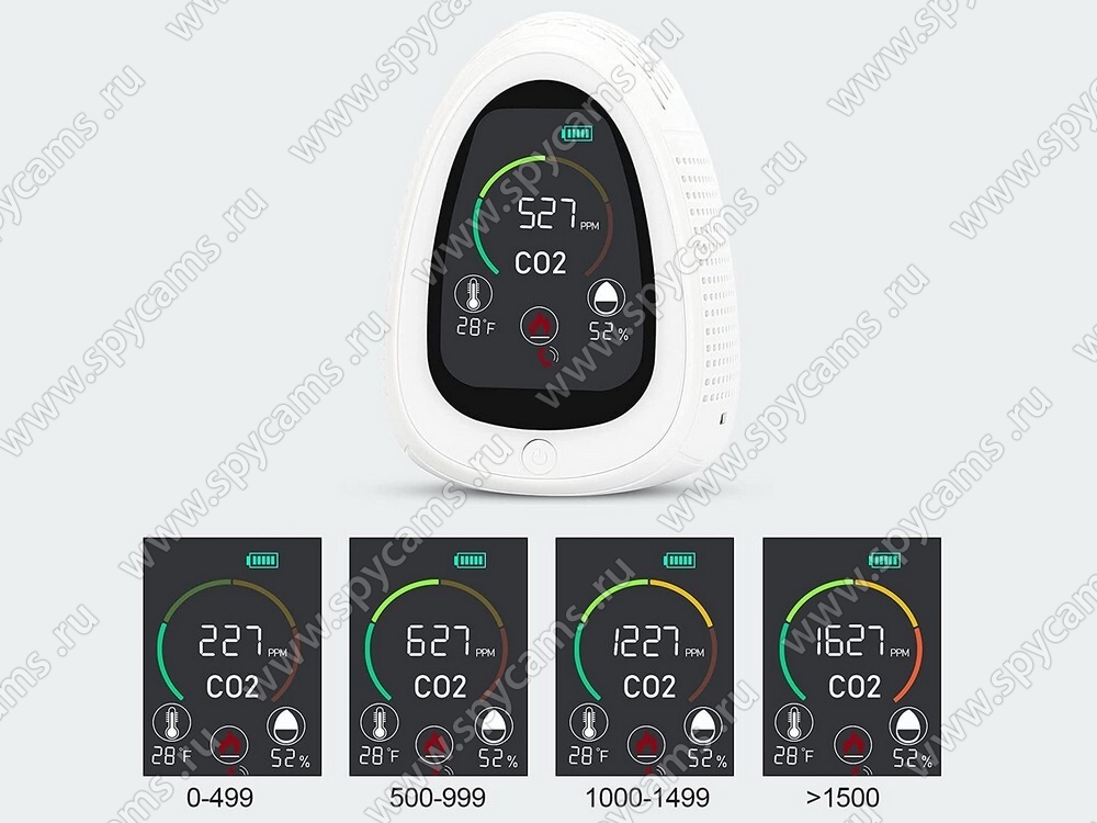 Автономный Tuya Wi-Fi умный датчик-детектор 3 в 1 - «HTI-0131-WT ...