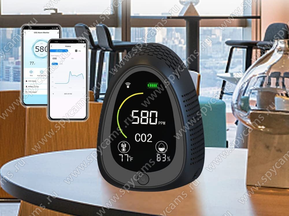 Автономный многофункциональный Wi-Fi датчик 4 в 1 "HTI-0141-BT" от Tuya ...