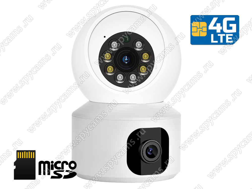 Поворотная 3G/4G IP-видеокамера JMC-GH02-4G с двойной камерой и ...
